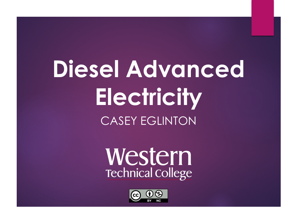 Diesel Advanced Electricity (Eglinton) | WISELearn Resources