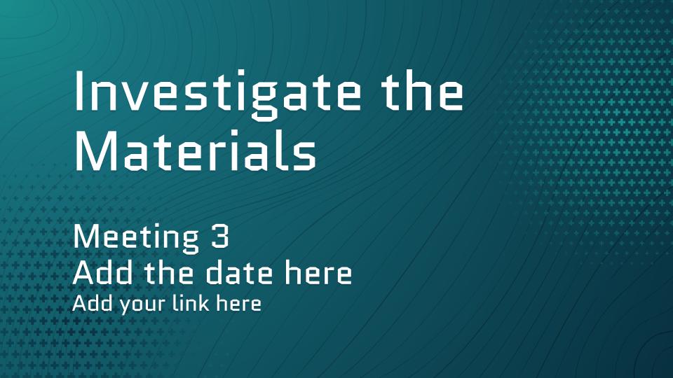 Investigate the Materials Presentation | WISELearn Resources