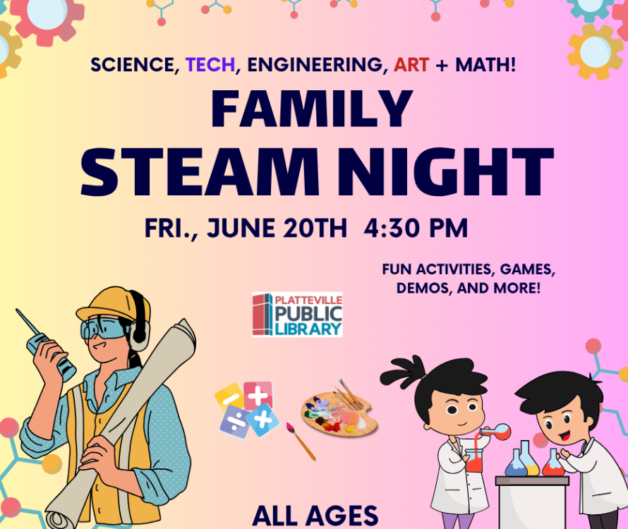 Platteville Public Library Family STEAM Night | WISELearn Resources