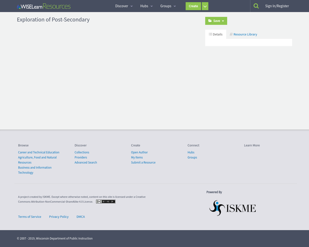Exploration of Post-Secondary | WISELearn Resources