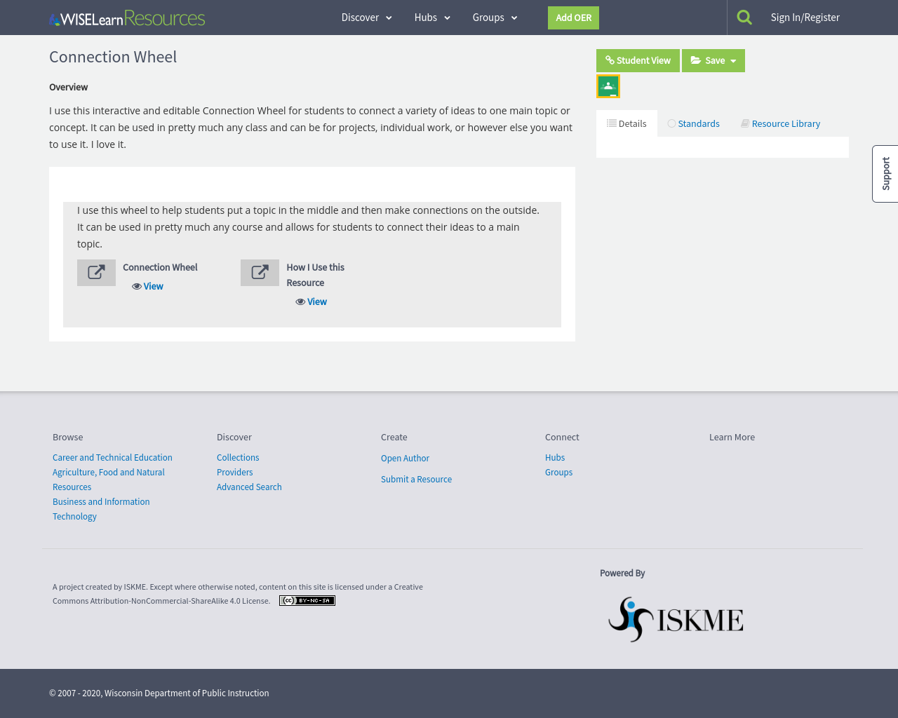 Connection Wheel | WISELearn Resources