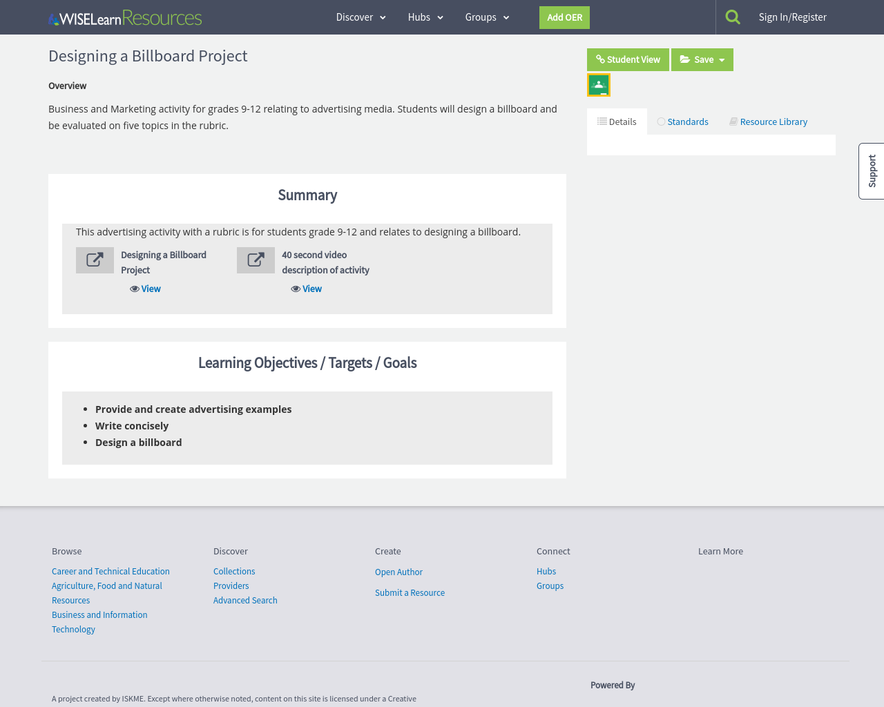 Designing a Billboard Project | WISELearn Resources