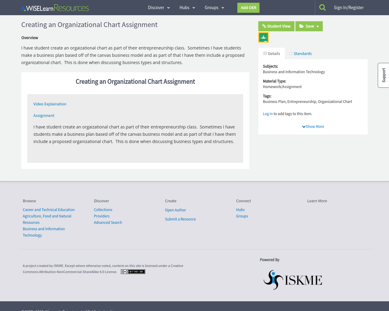 Creating an Organizational Chart Assignment | WISELearn Resources