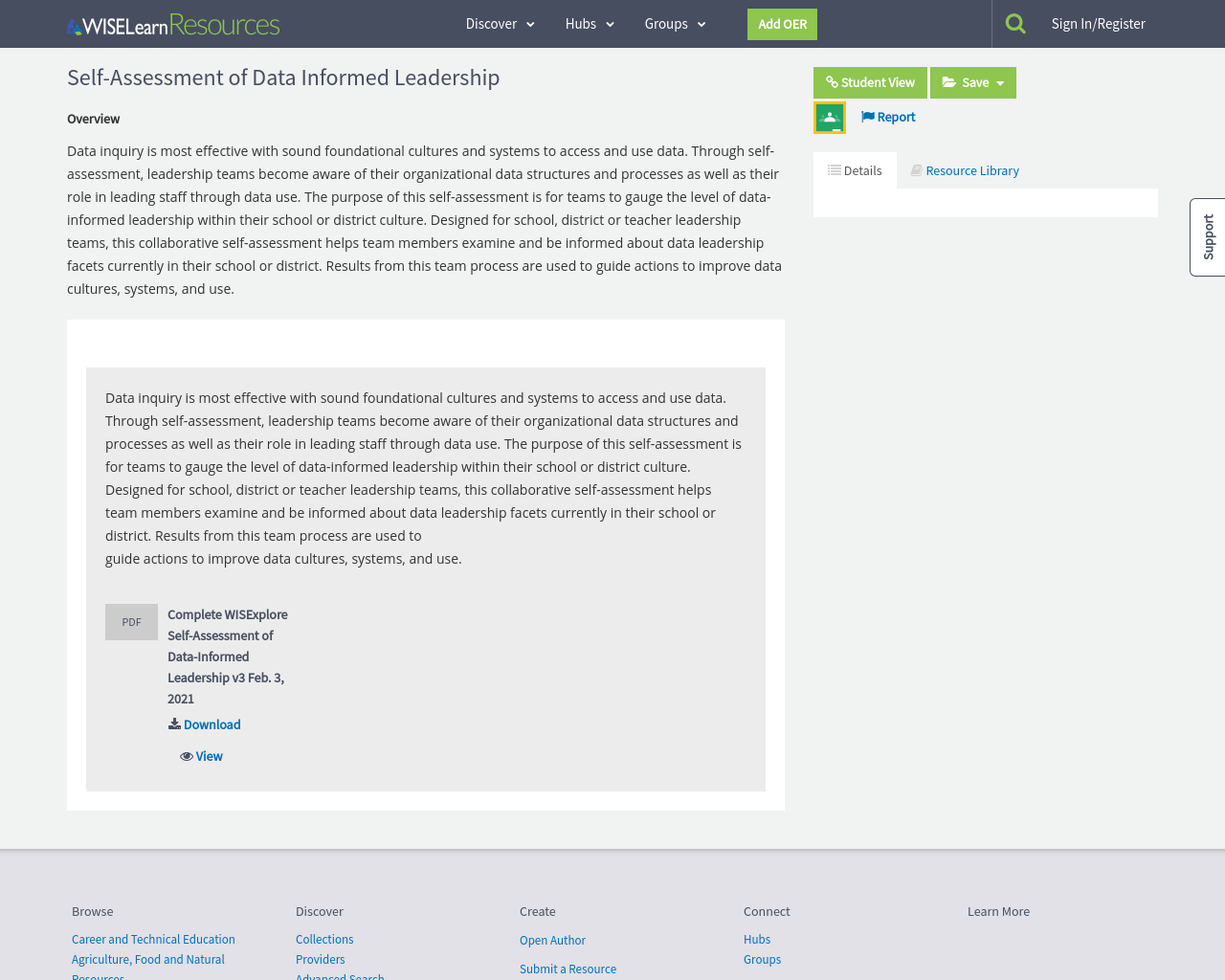 Self-Assessment of Data Informed Leadership | WISELearn Resources
