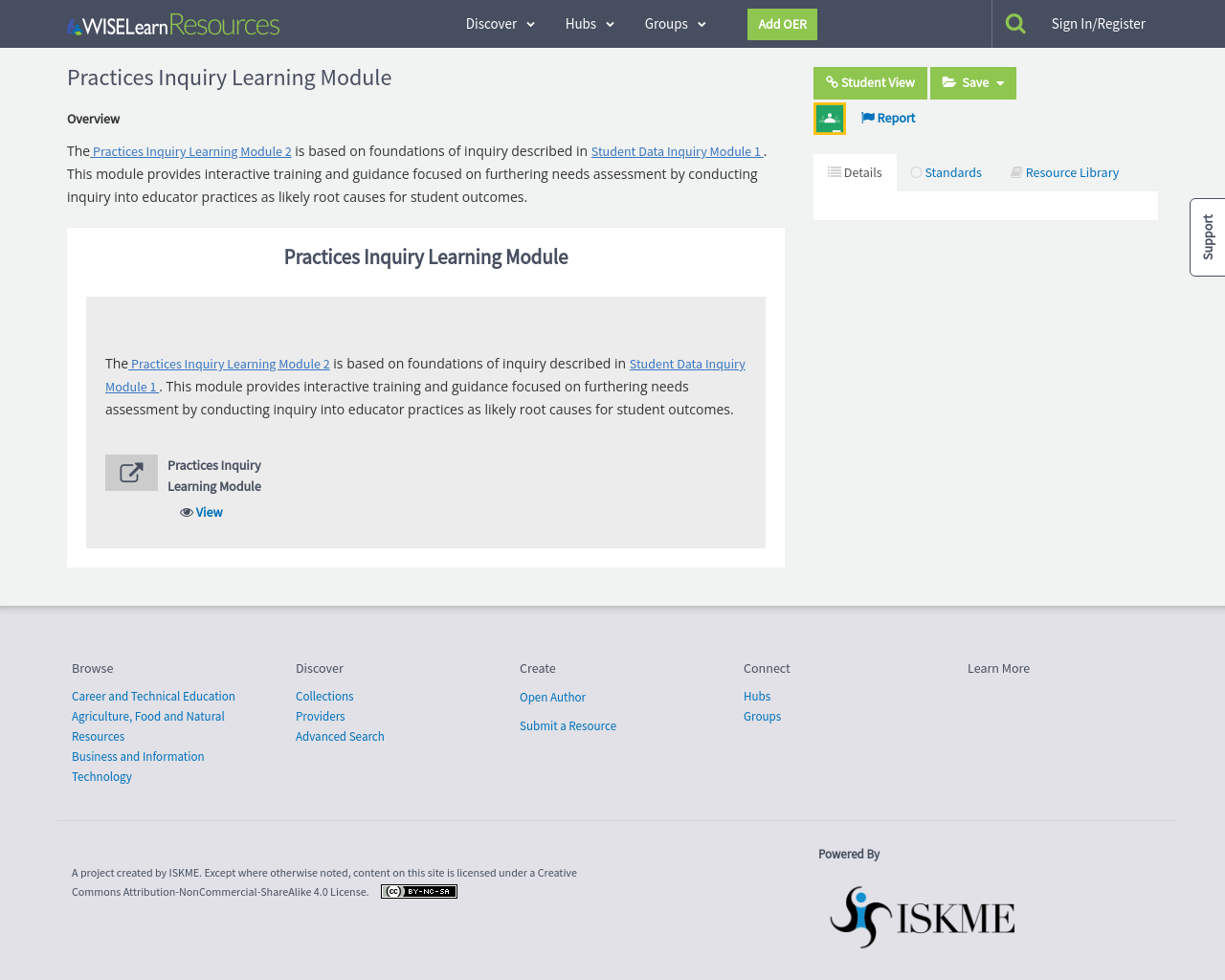 Practices Inquiry Learning Module | WISELearn Resources