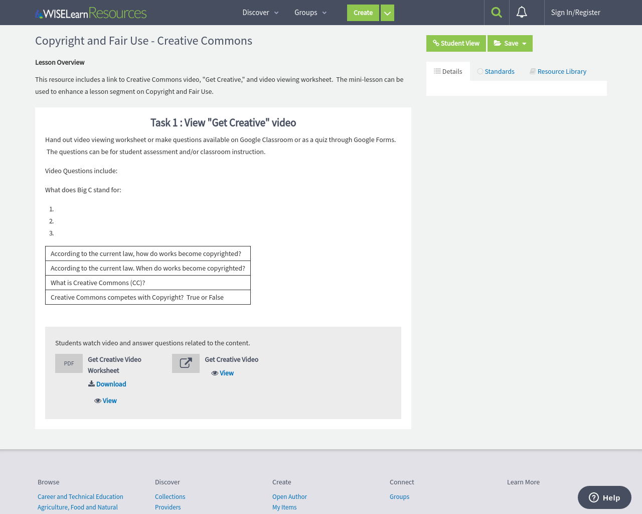 Copyright and Fair Use - Creative Commons | WISELearn Resources