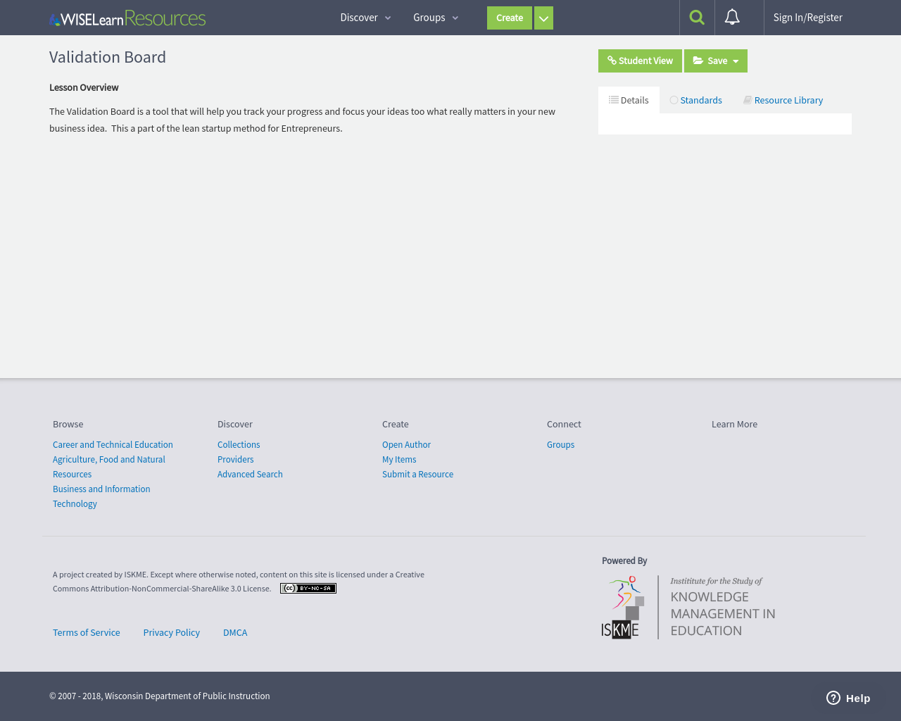 Validation Board | WISELearn Resources