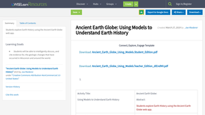 Ancient Earth Globe: Using Models to Understand Earth History ...