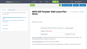 MAPS OER | WISELearn Resources