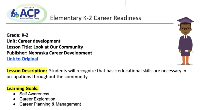 Elementary K-2 - ELA - Career Readiness - Look at Our Community ...