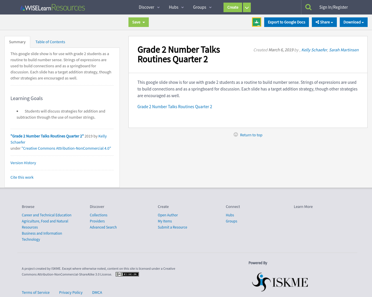 Grade 2 Number Talks Routines Quarter 2 | WISELearn Resources