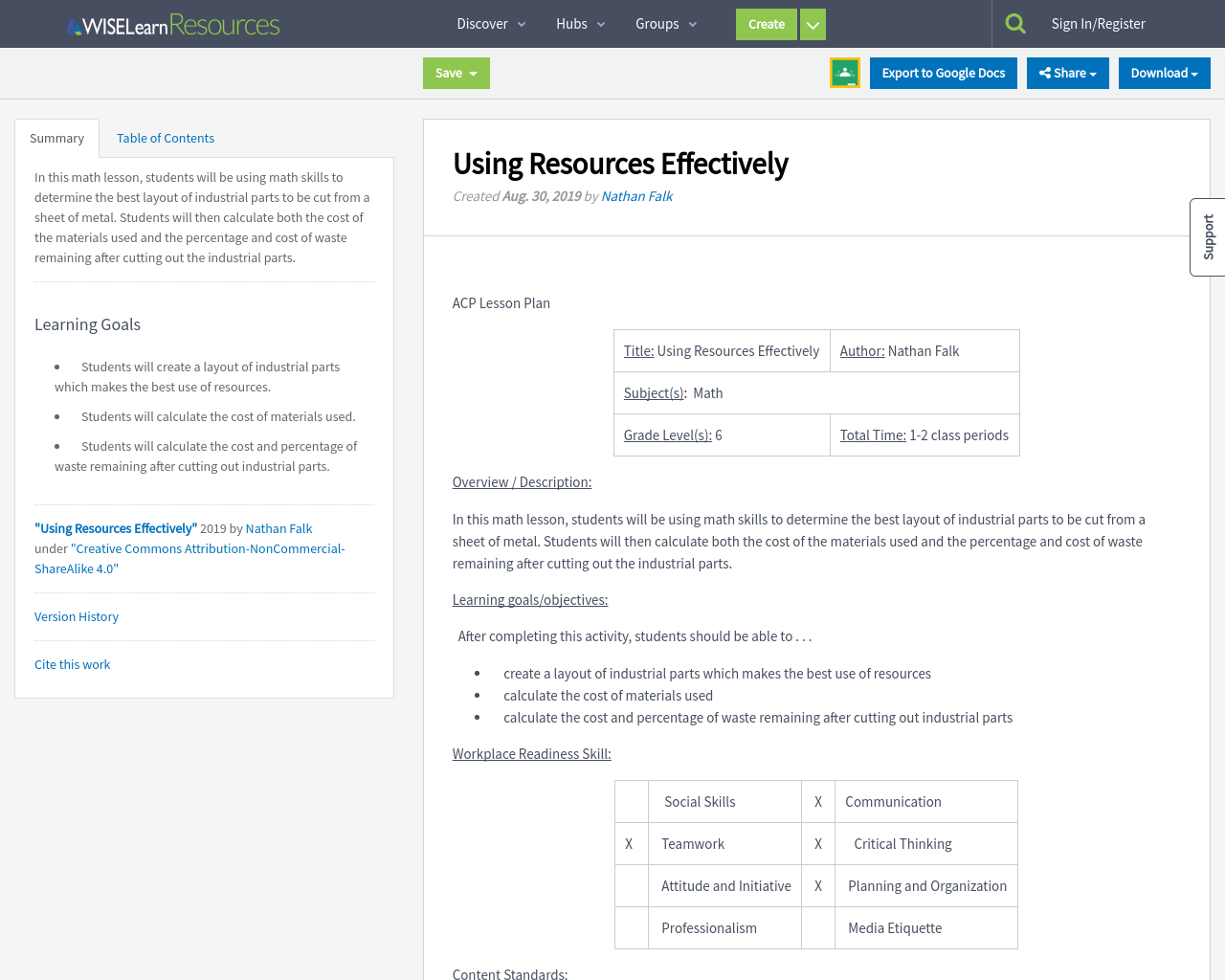Using Resources Effectively | WISELearn Resources