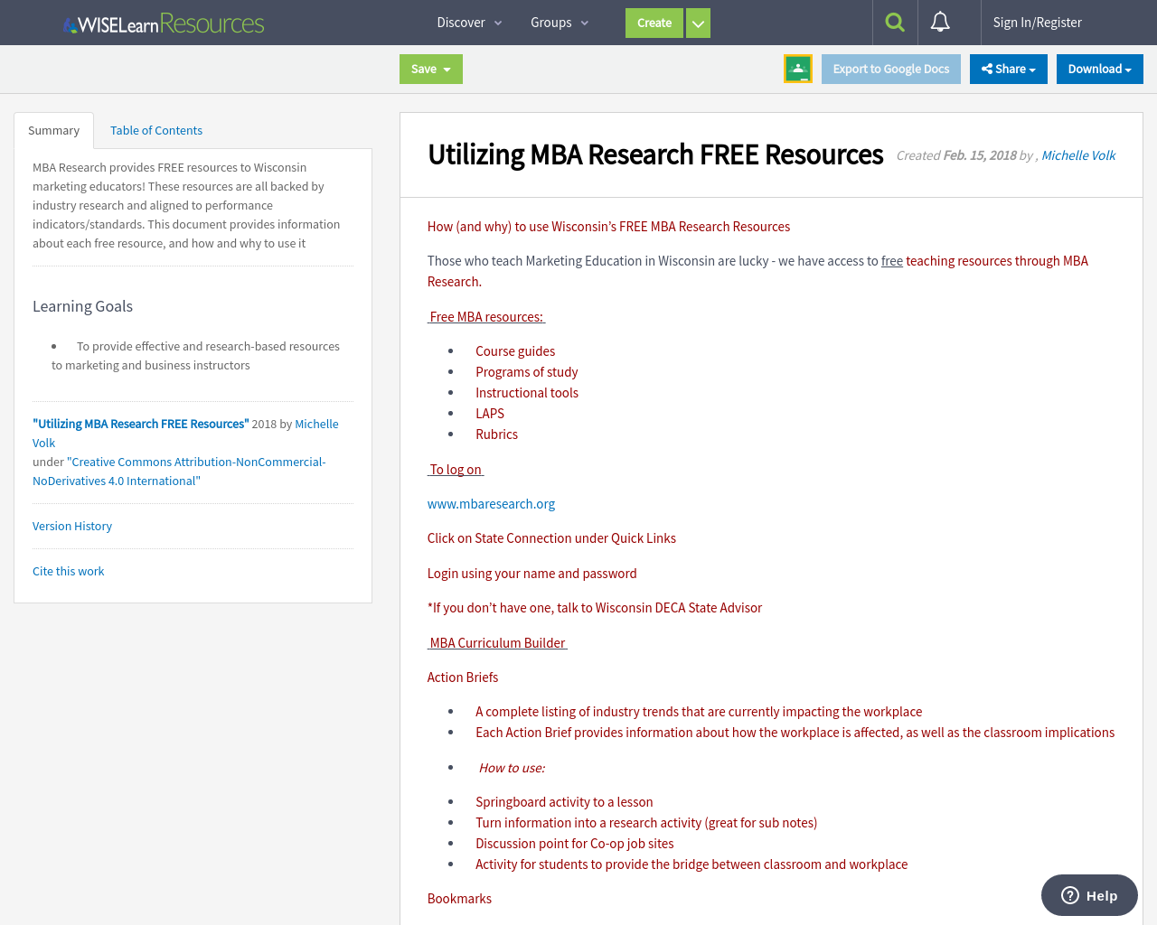 Utilizing MBA Research FREE Resources | WISELearn Resources