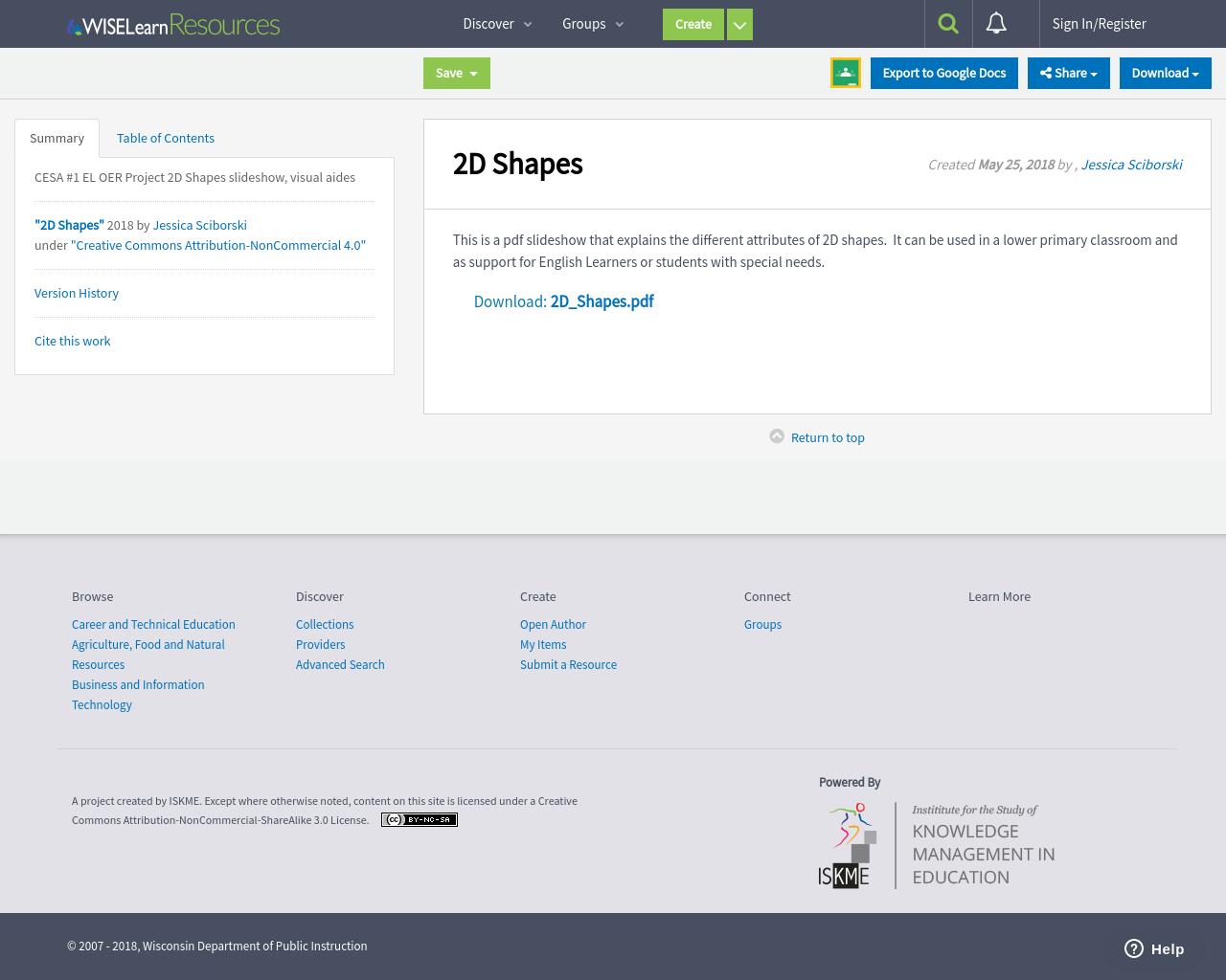 2D Shapes | WISELearn Resources