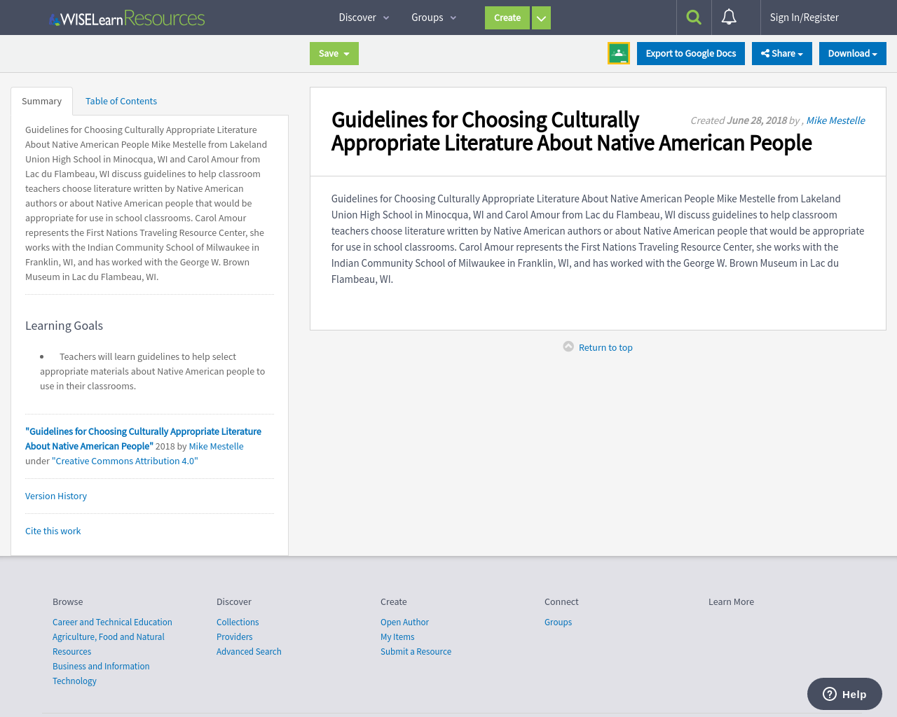 Guidelines for Choosing Culturally Appropriate Literature About Native ...