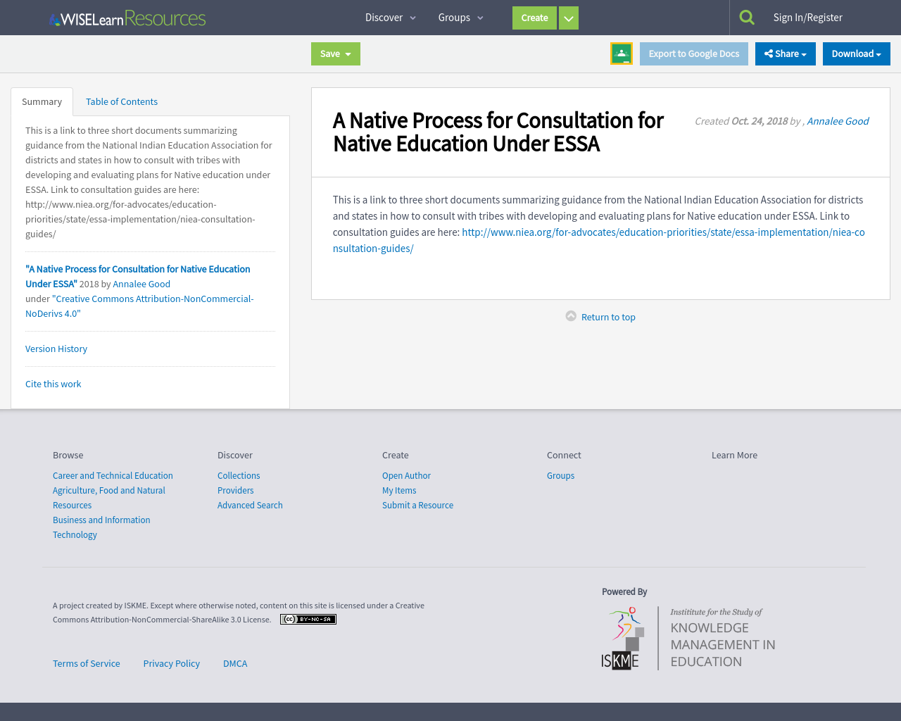 A Native Process for Consultation for Native Education Under ESSA ...